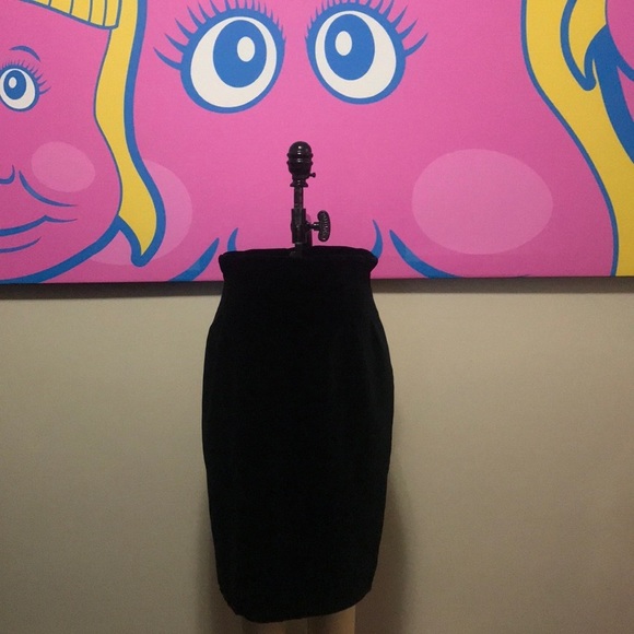 Escada | Skirts | Escada Margaret Lay Black Velvet Pencil Skirt | Poshmark